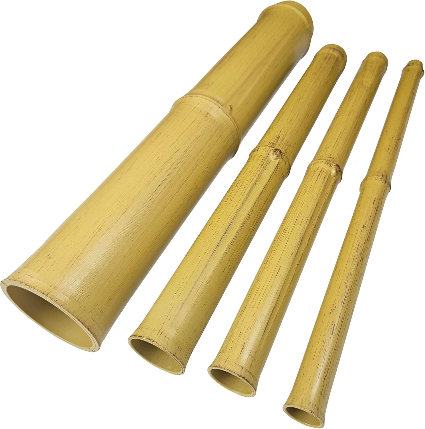 Artificial Interlocking Bamboo 1.89"" d x 17.72"" l (Pack 25), Natural ...
