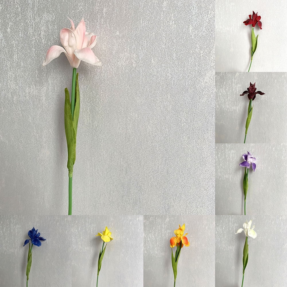 Artificial Iris Flowers Fake Silk Plant Home Wedding Decor Artificial ...