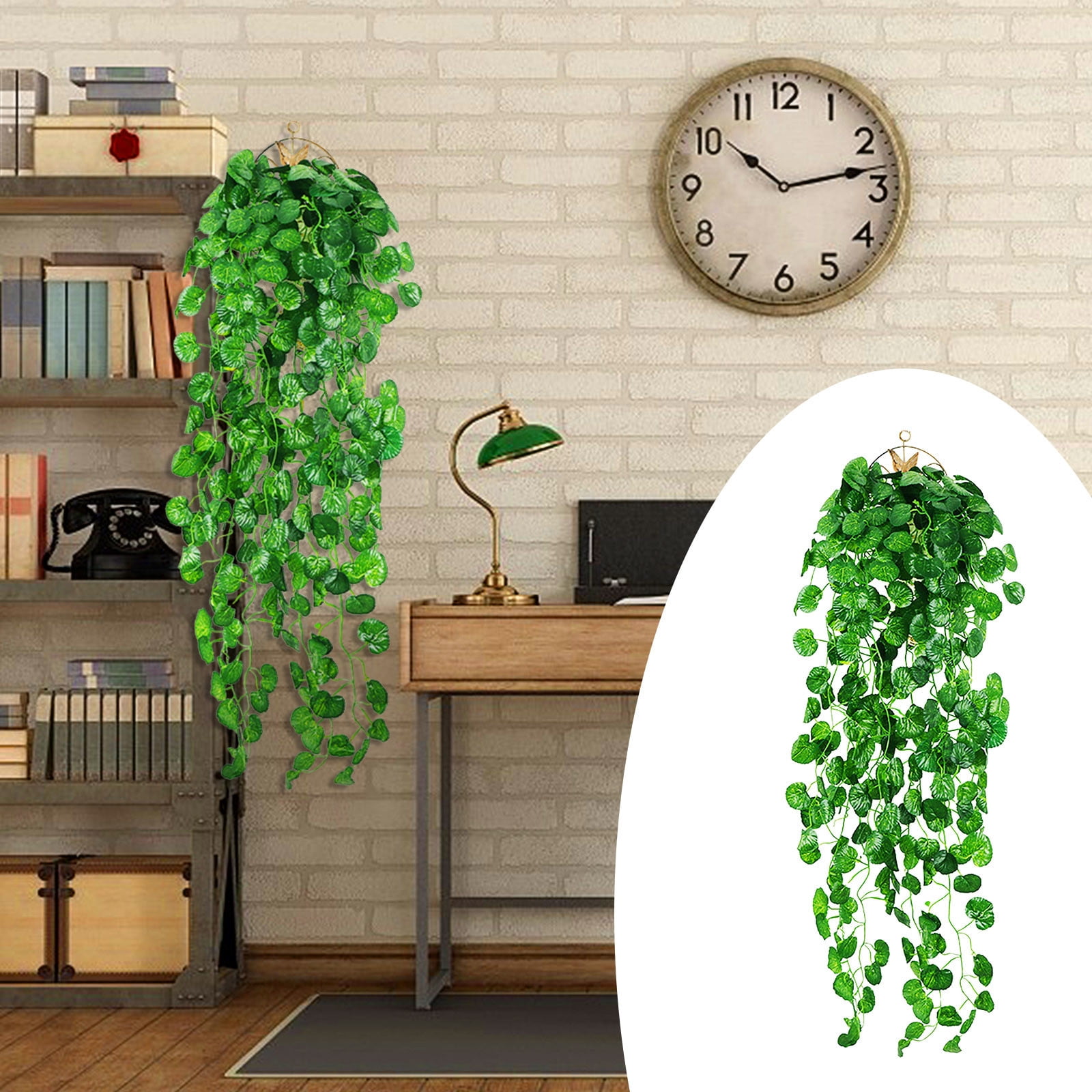 Artificial Ivy Garland 85cm Silk Leaves - 2 Pack Hanging Plants, 9 ...