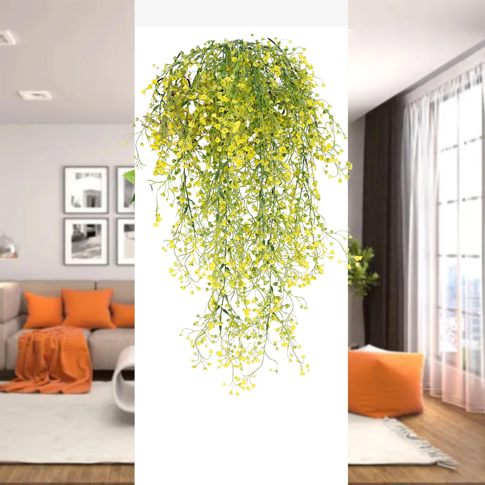 Artificial Ivy Garland Fake Hanging Plant Vine with Leaves for Wall Decor Wedding Party Home ...