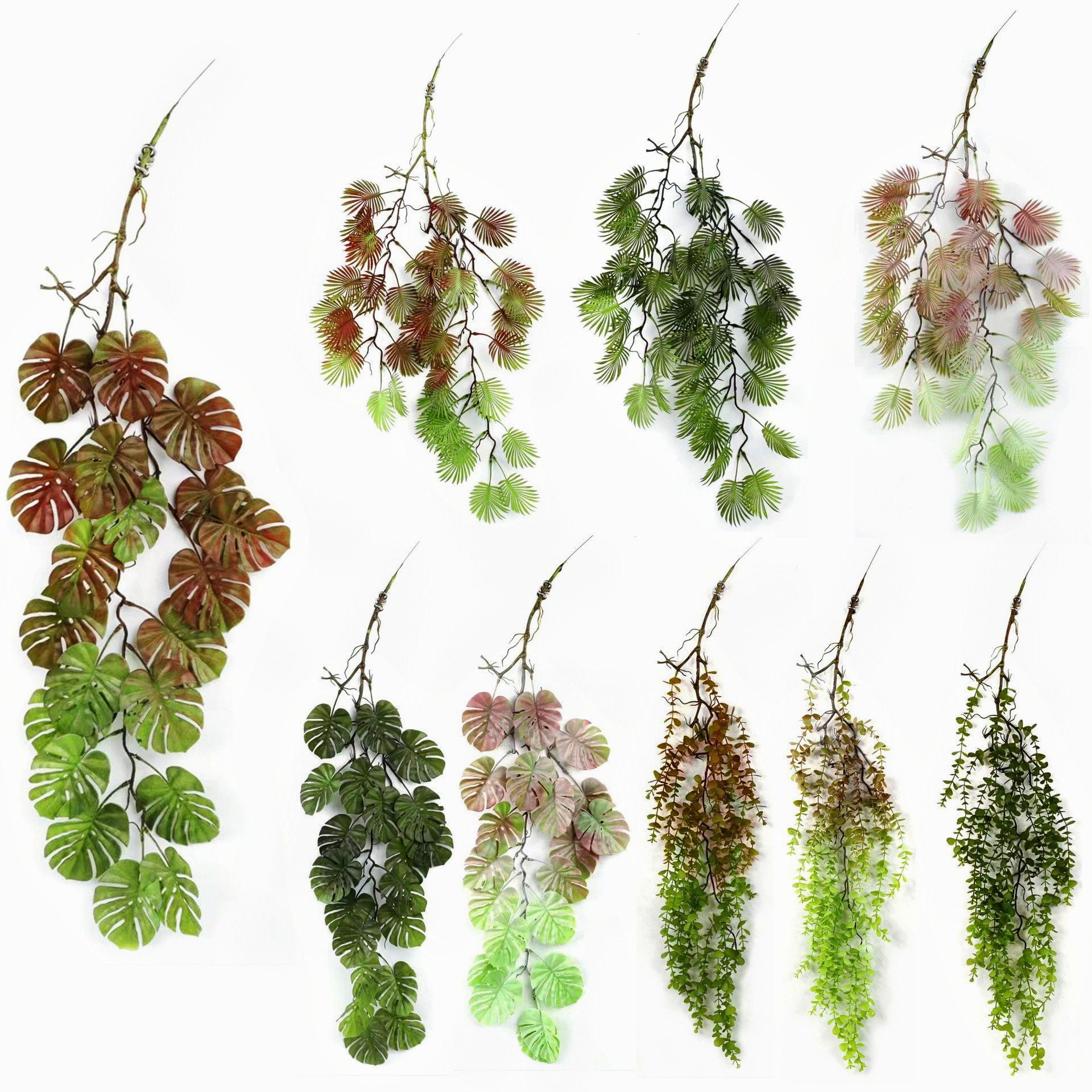 Artificial Ivy Greenery Garland, Fake Vines Hanging Plants Backdrop for ...