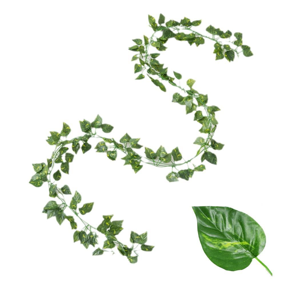 Artificial Ivy Leaf Plants Fake Hanging Garland Plants Home Decor Vine Lot O7 - Walmart.com