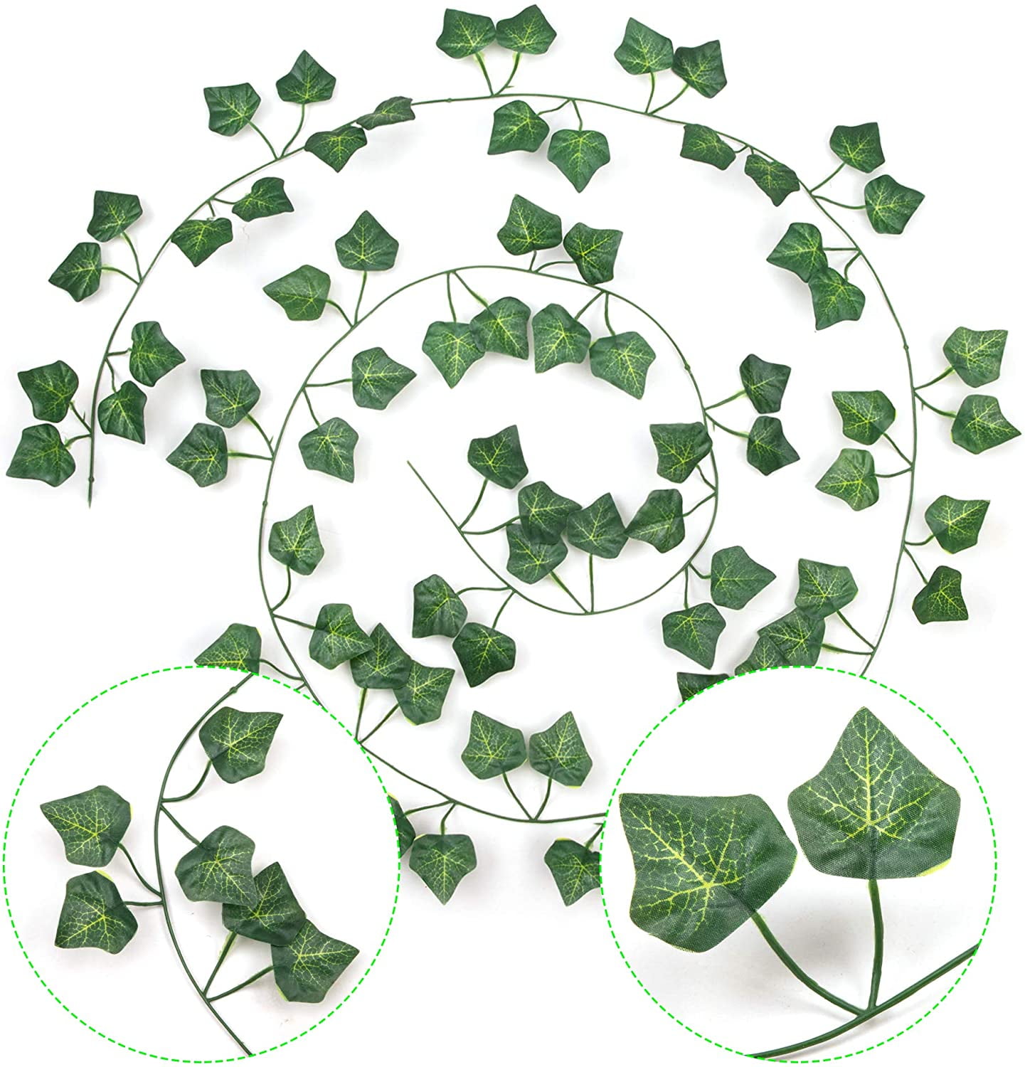 Artificial Ivy Plants Garland Vine, 210cm Outdoor Fake Artificial Ivy ...