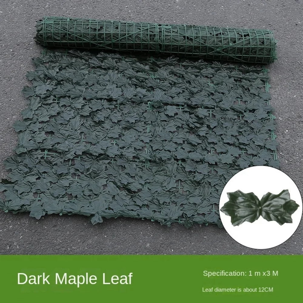 Artificial Ivy Privacy Fence 59"x98"Artificial Hedge Fence Faux Ivy ...