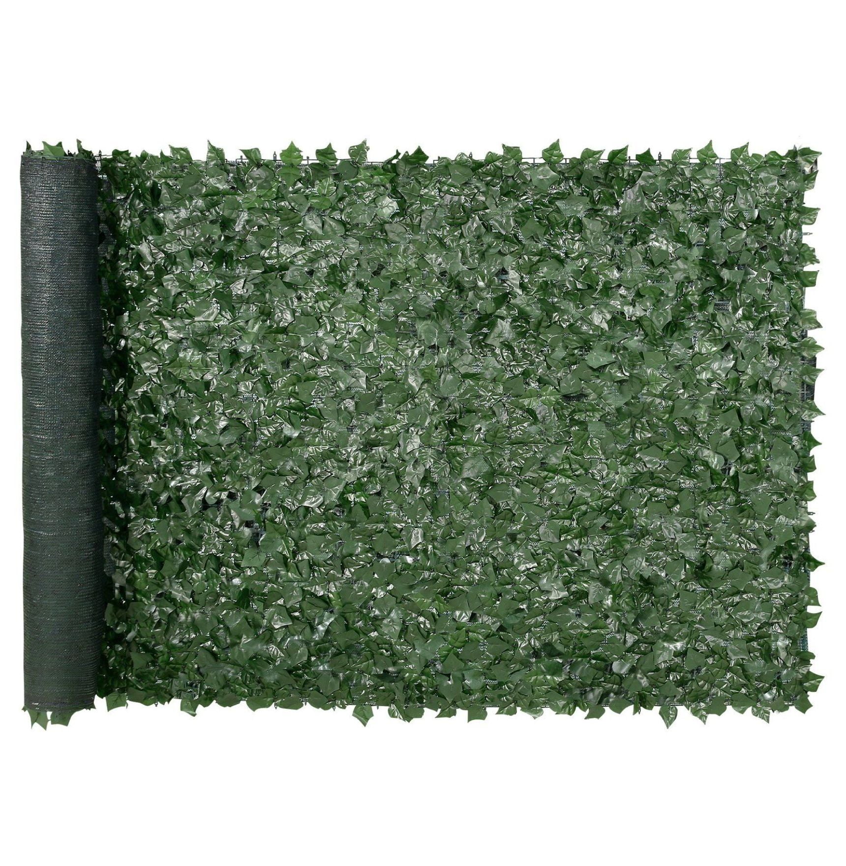 Artificial Ivy Privacy Fence, 59x118in Green Screen - Outdoor Garden ...