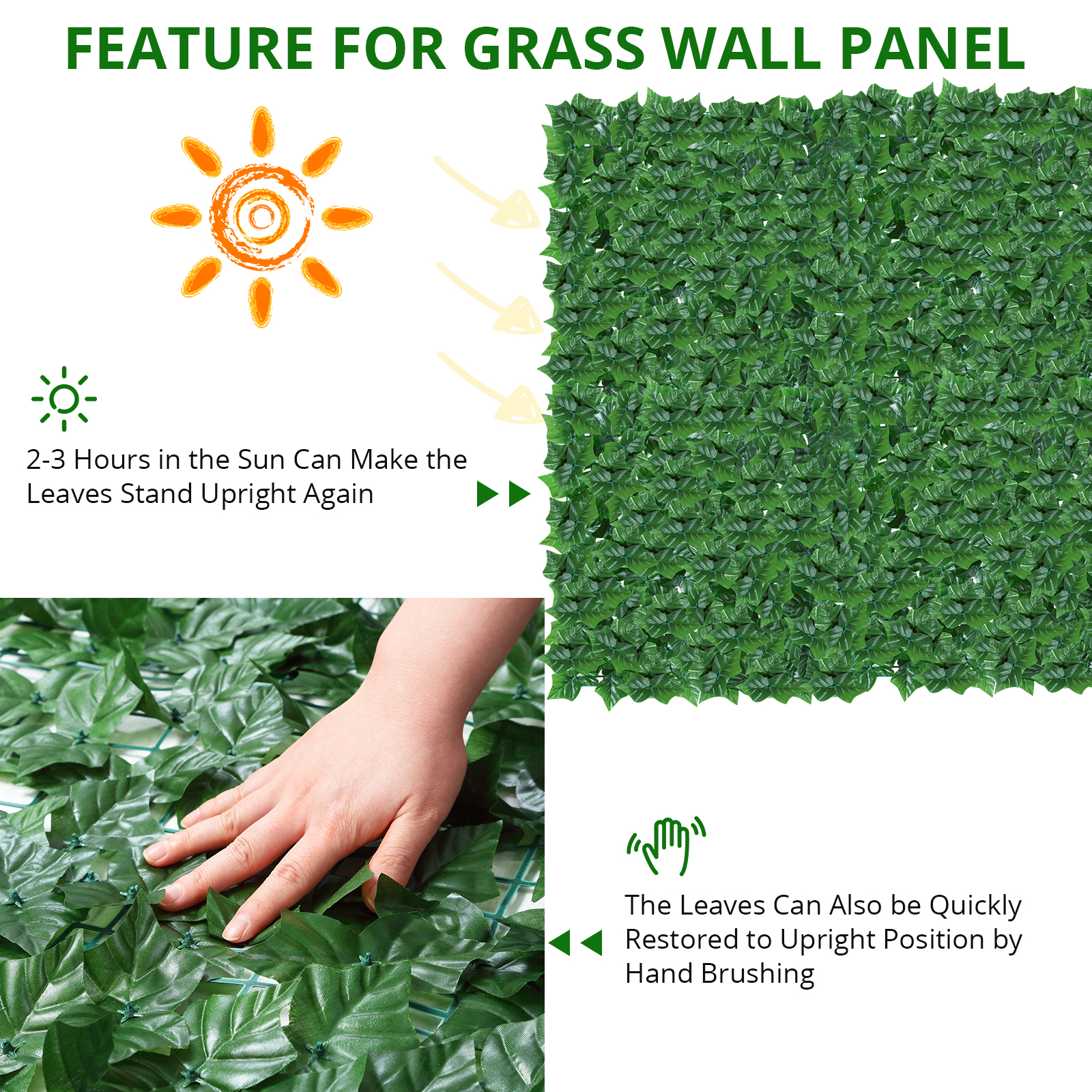 Artificial Ivy Privacy Fence, Faux Ivy Hedge Privacy Screen, UV-Anti ...