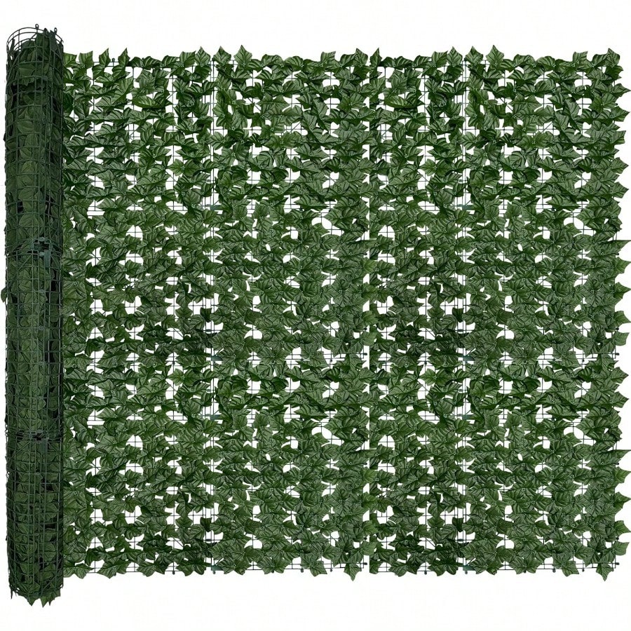 Artificial Ivy Privacy Fence Roll Screen128 by 72 64 SQFT UVAnti Faux ...