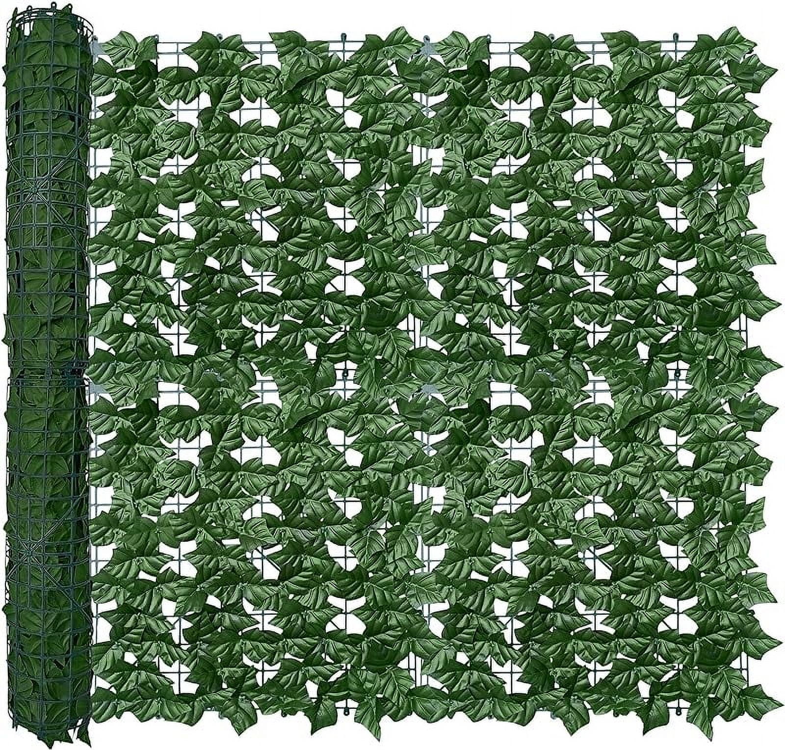 Artificial Ivy Privacy Fence Wall Screen,40X120 in UV-Anti Faux ...