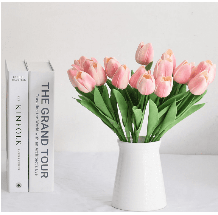 Artificial Latex Tulips Flowers Tulip Stems Real Touch Tulips for ...