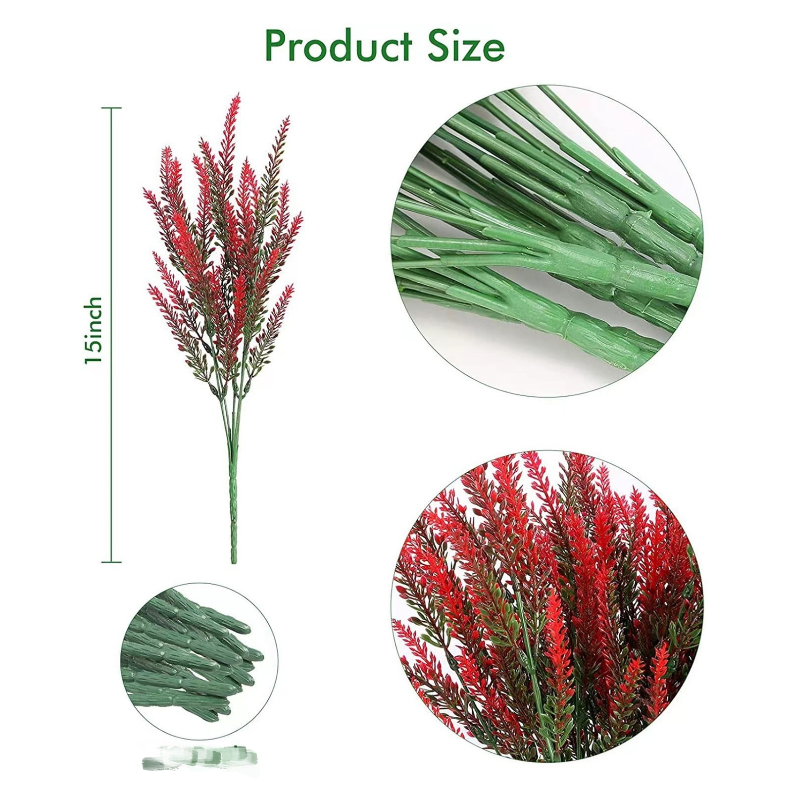 Artificial Lavender 5 Fork Artificial Flower DIY Pvc Artificial ...