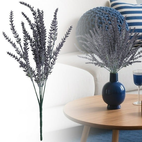 Artificial Lavender Bouquets, 1 Plastic Decor Imitation Lavender Plants ...
