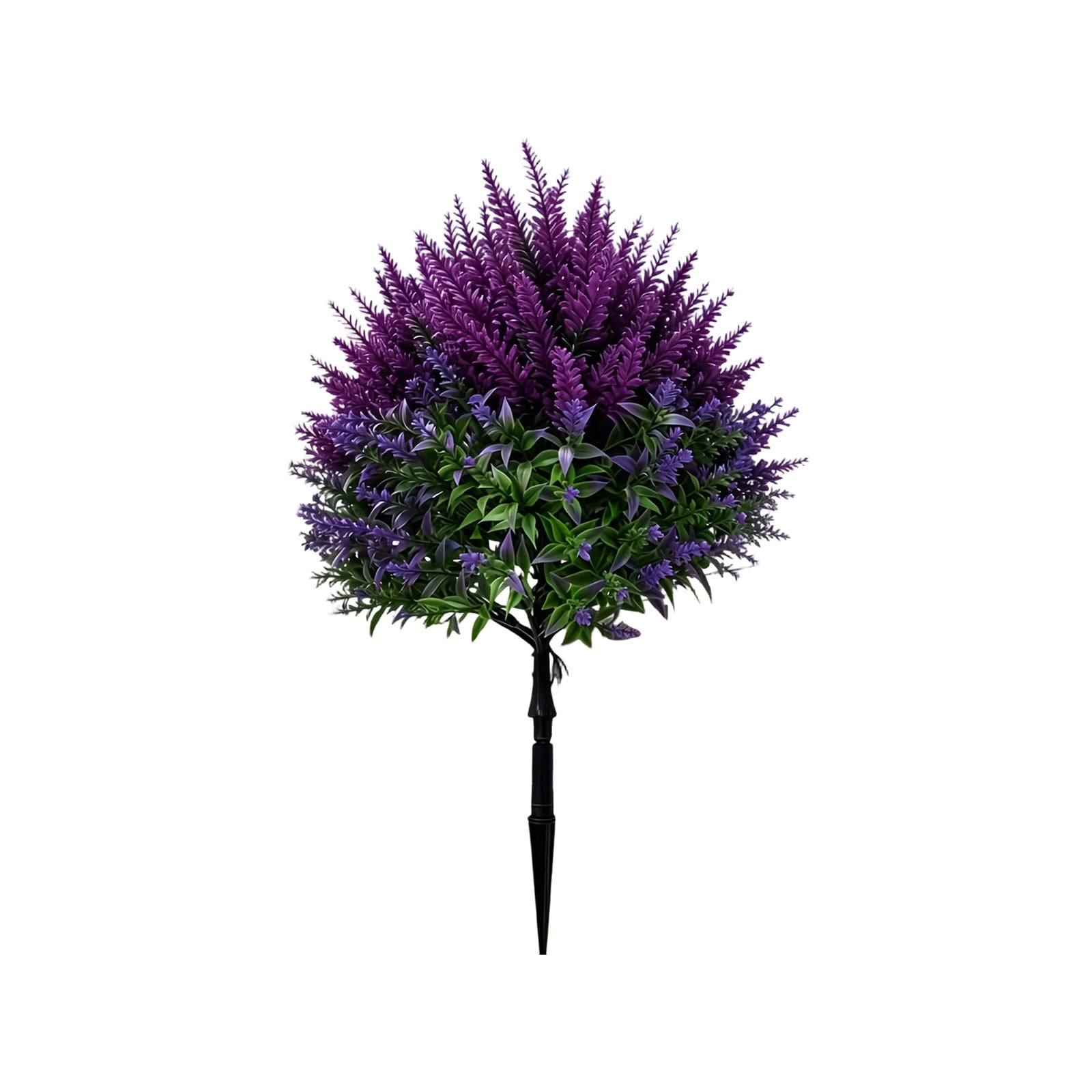 Artificial Lavender Bushes Outdoor UV Resistant Fake Shrubs, Plastic ...