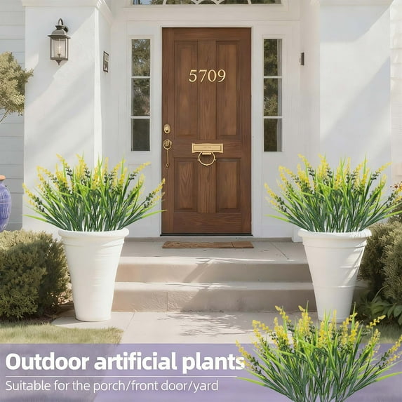 Artificial Lavender, Faux Flowers Lavender Bulk, Plastic Plants for ...