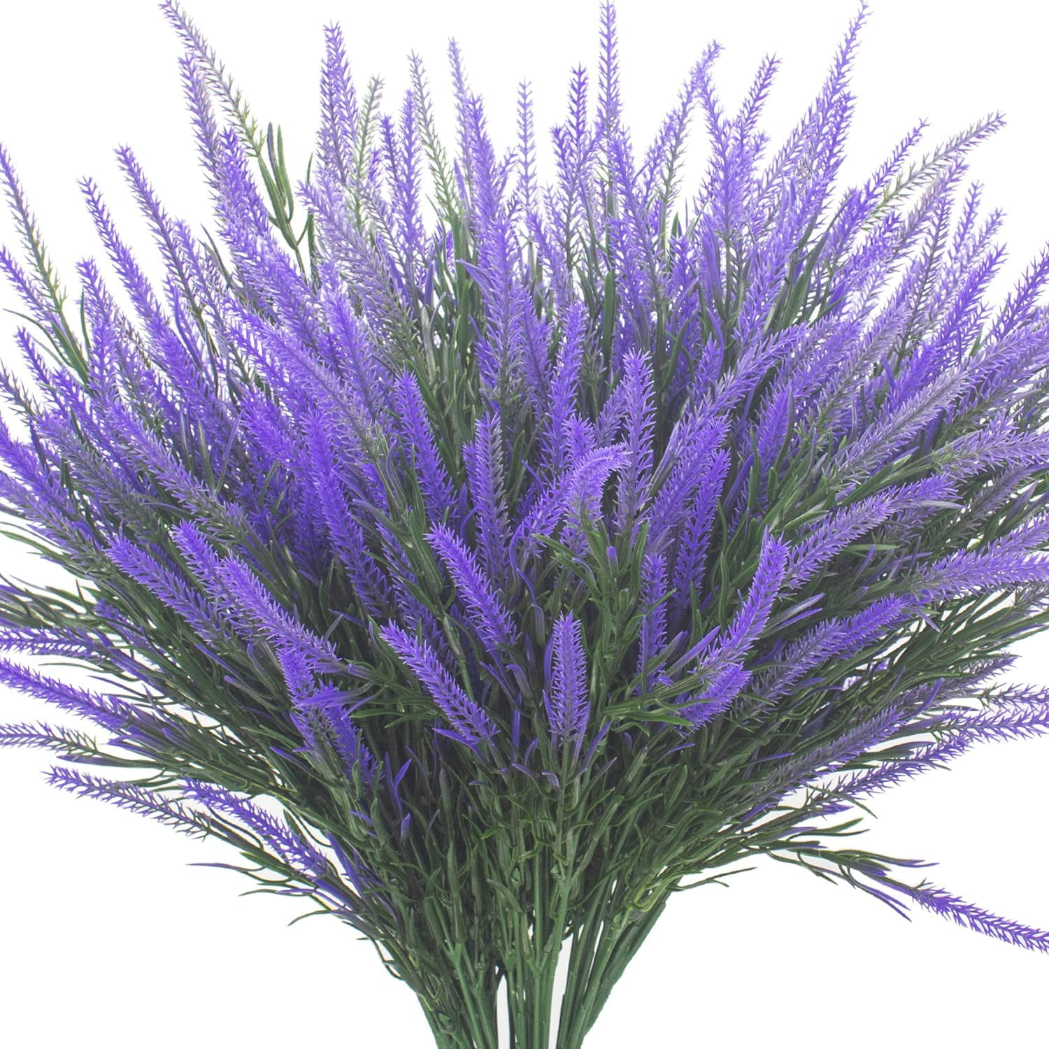 Artificial Lavender Flowers 12 Bundles Outdoor UV Resistant Fake ...