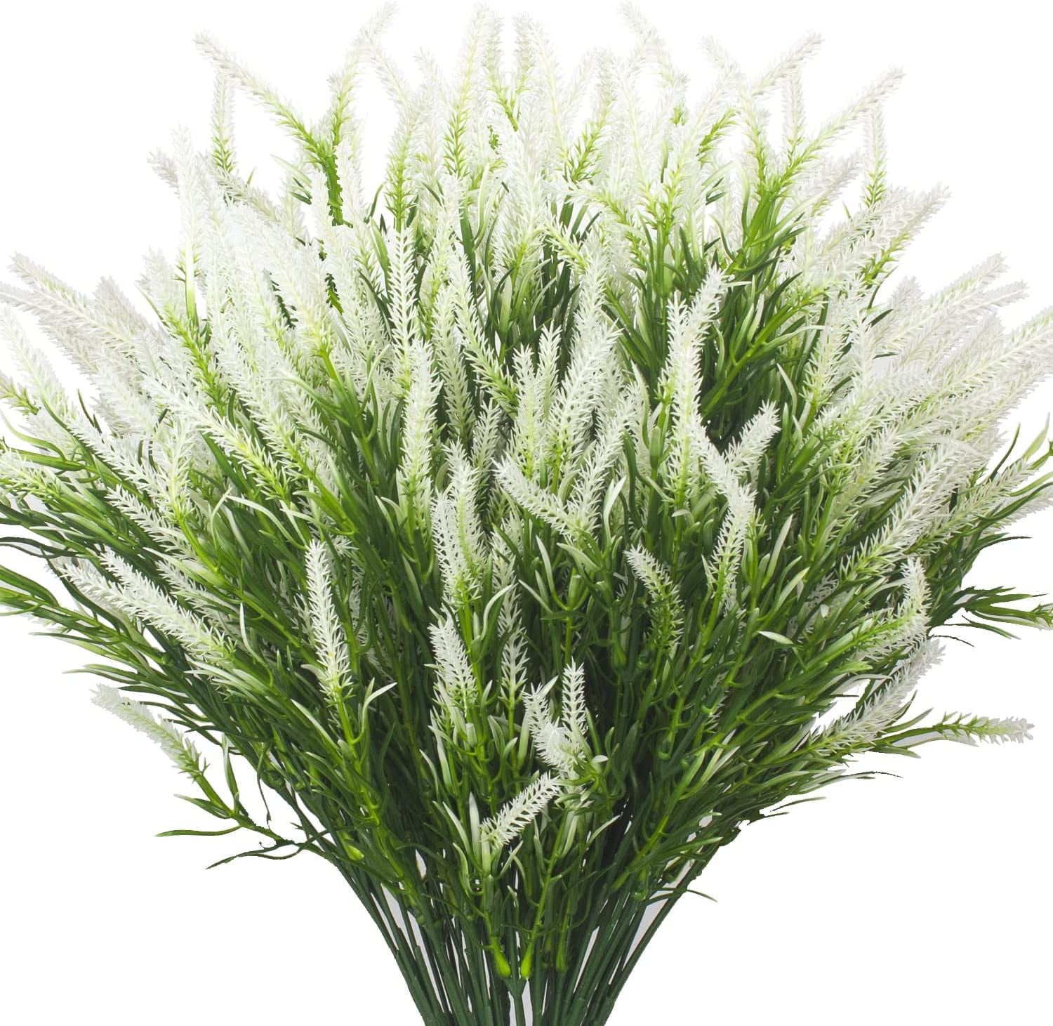 Artificial Lavender Flowers 12 Bundles Outdoor UV Resistant Fake ...