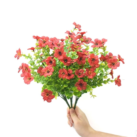Artificial Lavender Flowers, Outdoor Faux Shrubs for Porch, Garden and ...