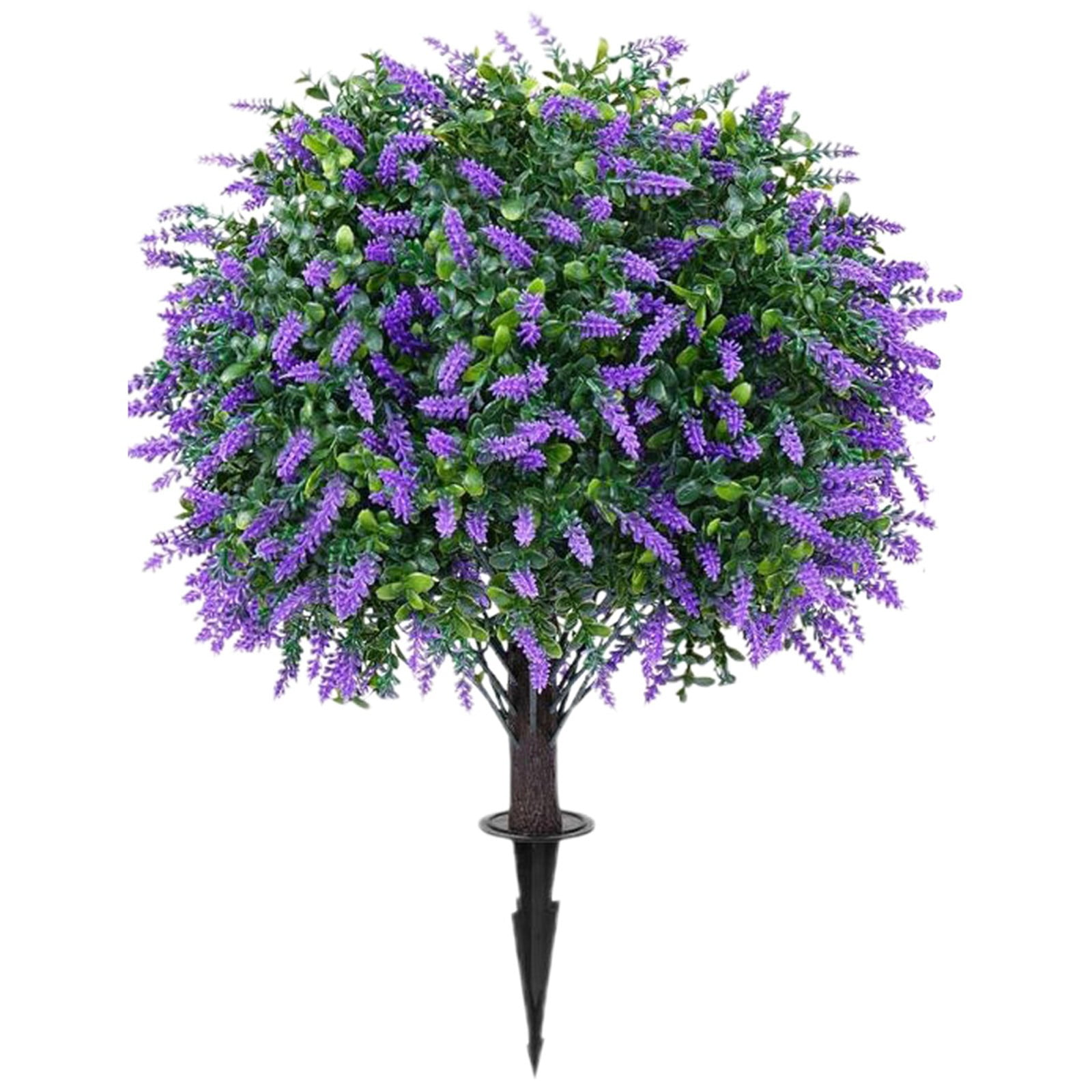 Artificial Lavender Topiary Ball Trees With Ground Spike, 1 Pack 16 ...
