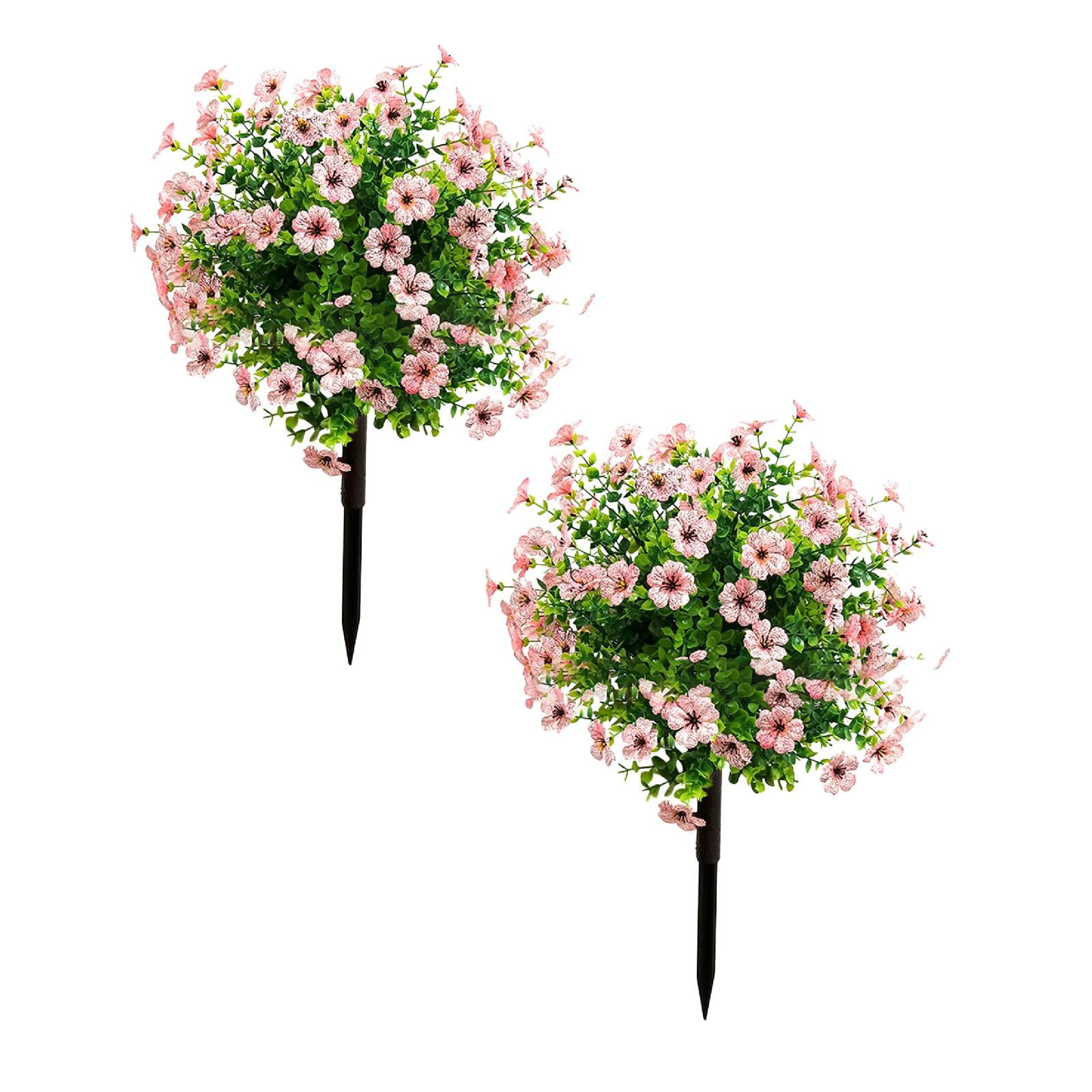 Artificial Lavender Topiary Ball Trees with Ground Spike 1 Pack 23 ...