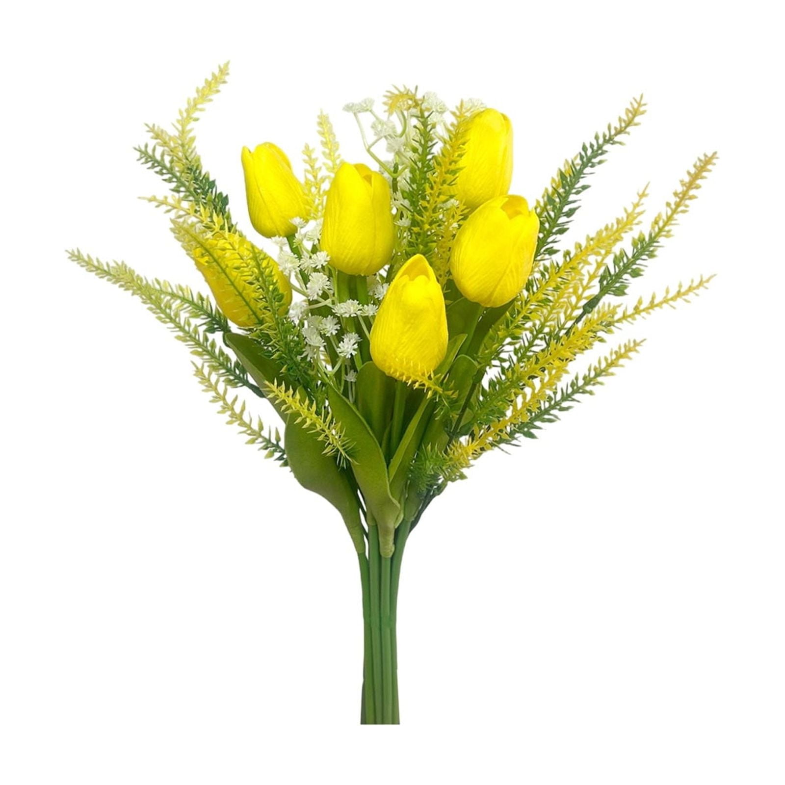 Artificial Lavender and Tulip Bouquet, 12 Stems Fake Flowers, Faux ...