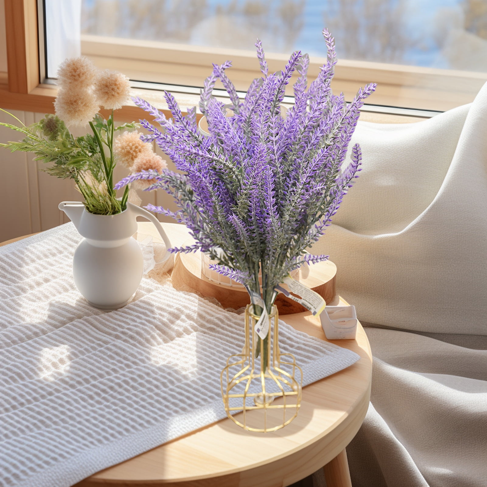 Artificial Lavender with Stem Realistic Colorful Fake Flower Wedding ...