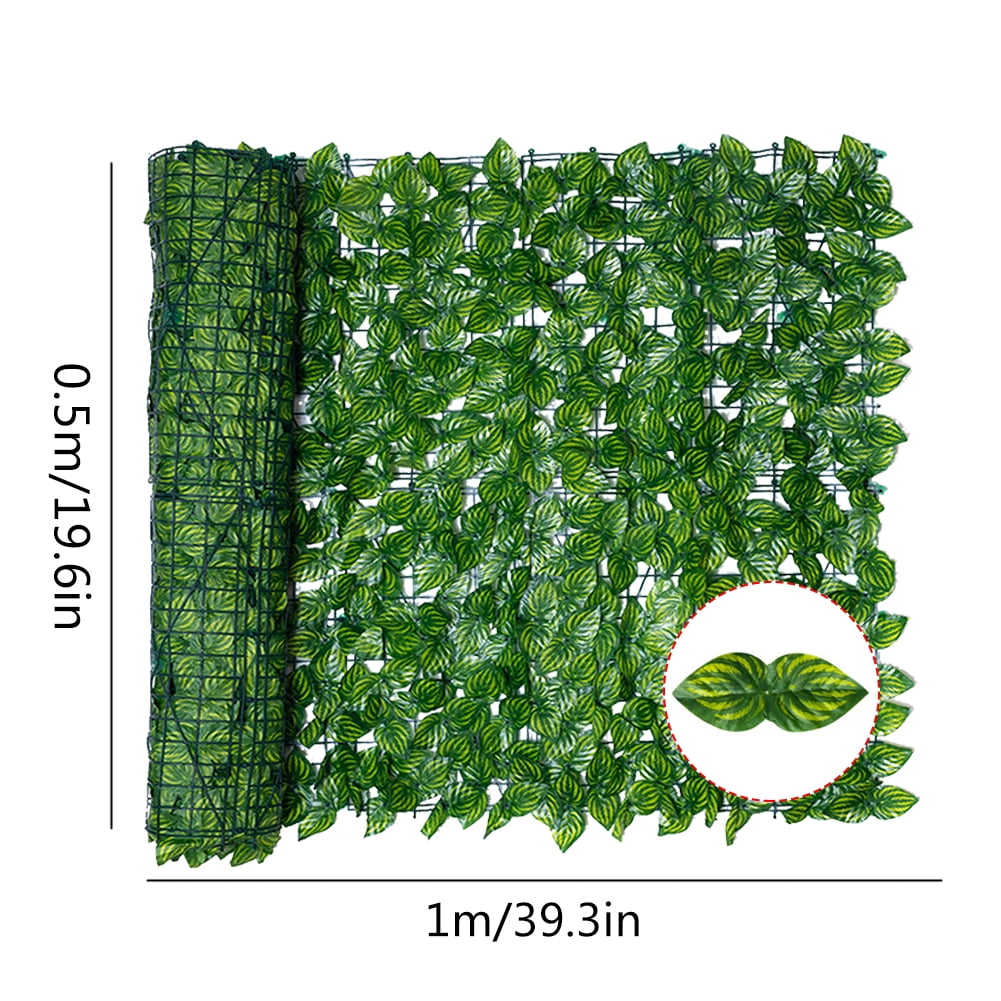 Artificial Leaf Screening Roll Uv Fade Protected Hedging Wall ...