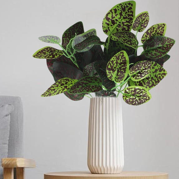 Artificial Leaves Fake Greenery Stems Faux Plants for Home Decor Indoor ...