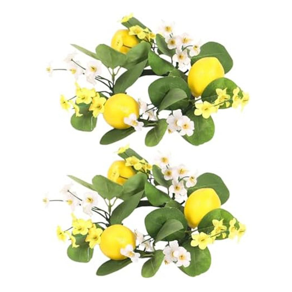 Artificial Lemon Garland Decor Hanging Lemon Rattan Fake Lemon Garland ...