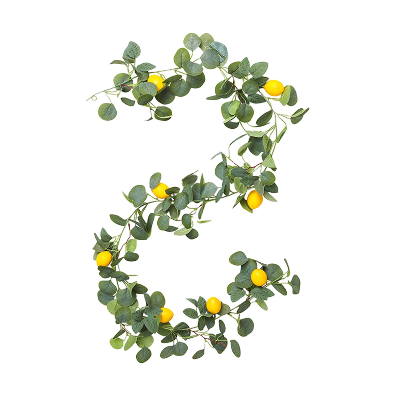 Artificial Lemon Garland Spring Summer Eucalyptus Greenery Garland with ...