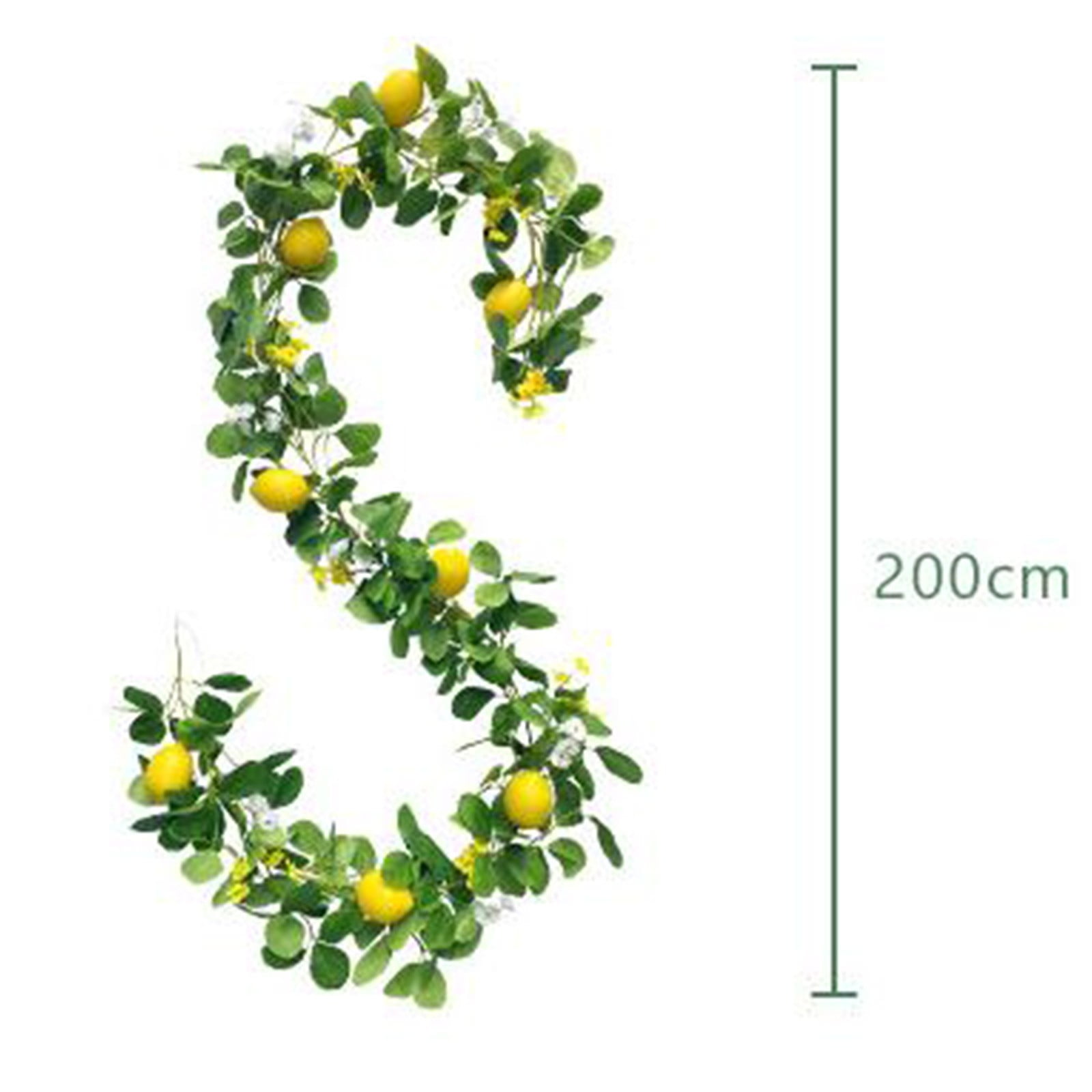 Artificial Lemon Garland with Eucalyptus Leaves for Home Decoration ...