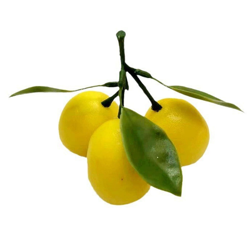 Artificial Lemon Realistic Simulation Yellow Lemon Fake Fruit Photo ...