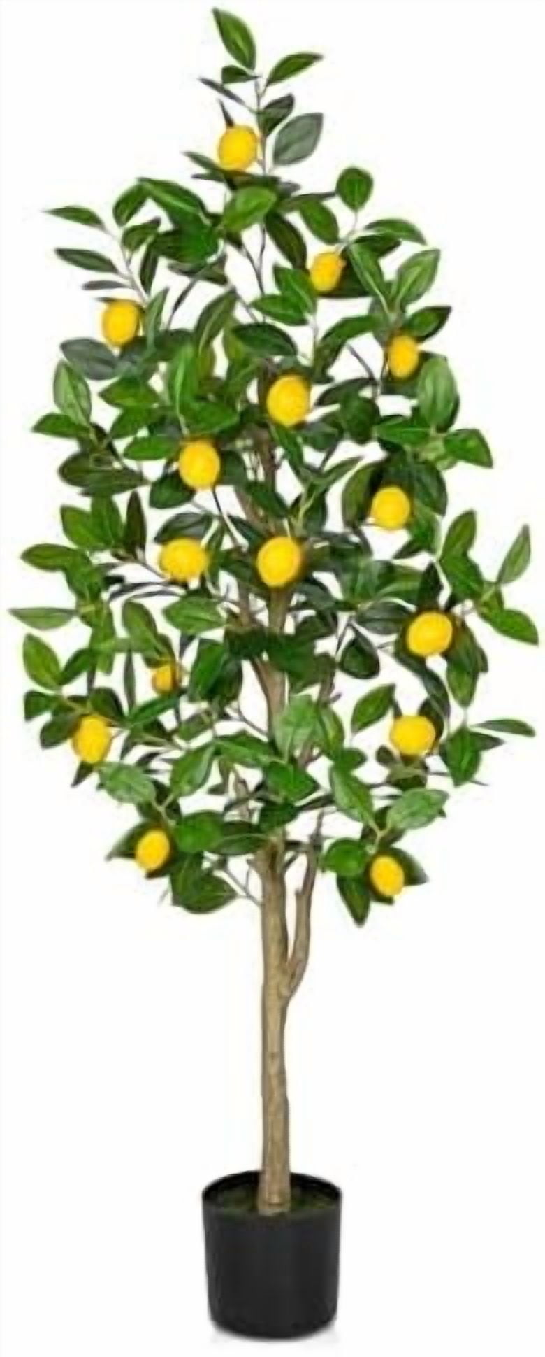 Artificial Lemon Tree 4ft Fake Lemon Plant in Pot Large Fake Floor ...