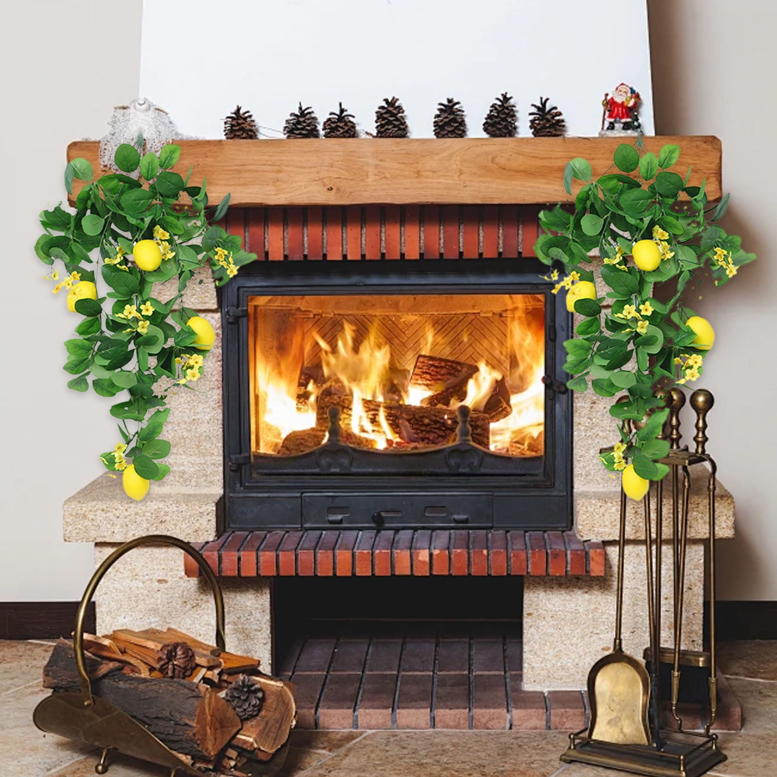 Artificial Lemon Wall Hanging | Lifelike Plastic Lemon Vine | Faux ...