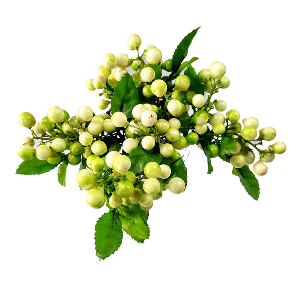 UPOUART Fake Mini Berries White Realistic Christmas Party Store Display ...