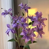 Artificial Lilies Floral Arrangement - 3 Heads for Wedding and Home ...