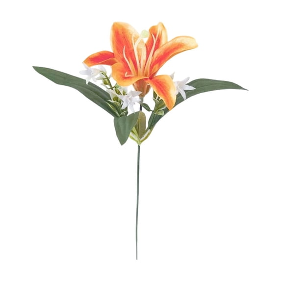Artificial Lilies Flowers Fake Silk Flower Real Touch for Spring Easter ...