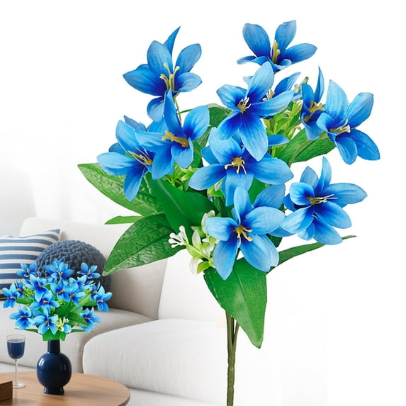 Artificial Lilies Plants for Wedding Bouquet, Faux Lily Flower, 13Inch ...