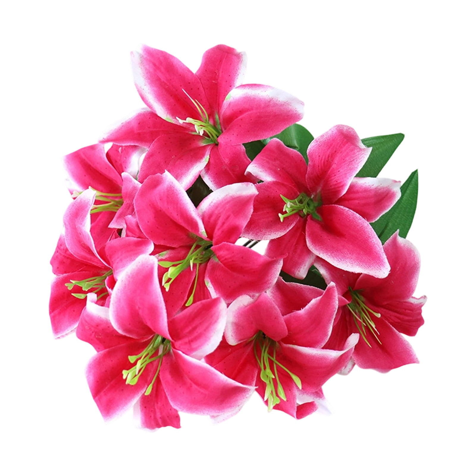 Artificial Lily Bouquet Realistic Flowers for Wedding Decor Home And ...