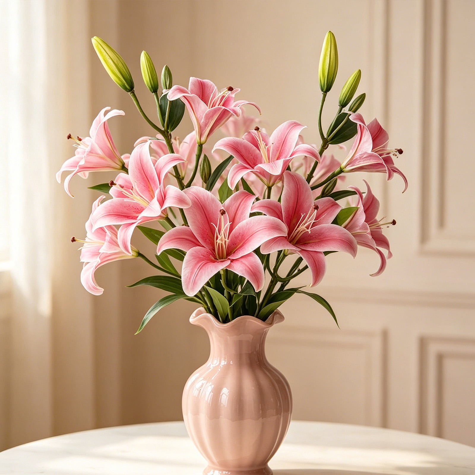 Artificial Lily, Faux Flower Ornament for Home and Hotel, Wedding ...