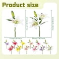 Artificial Lily Silk Flowers - 1 Pcs Faux Lily Flower 13.7" Fake Lilies ...