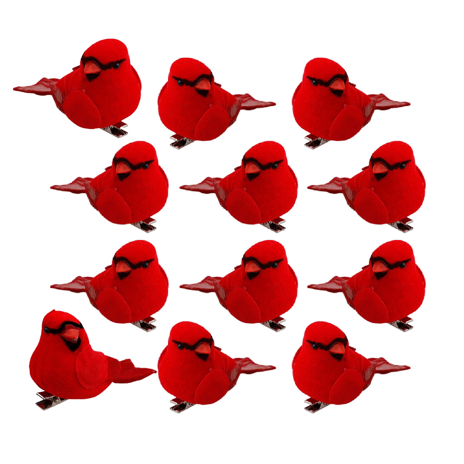 Artificial Long Feather Flying Birds 12Pcs/Set Simulated Polystyrene ...