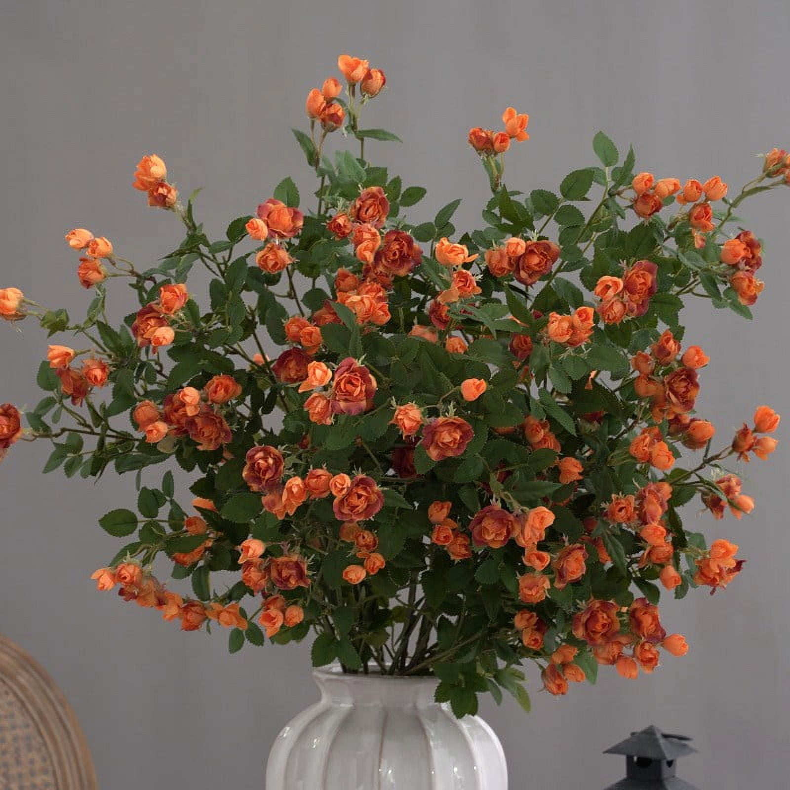 Artificial Long Small Roses - Modern Living Room Table Flowers for ...