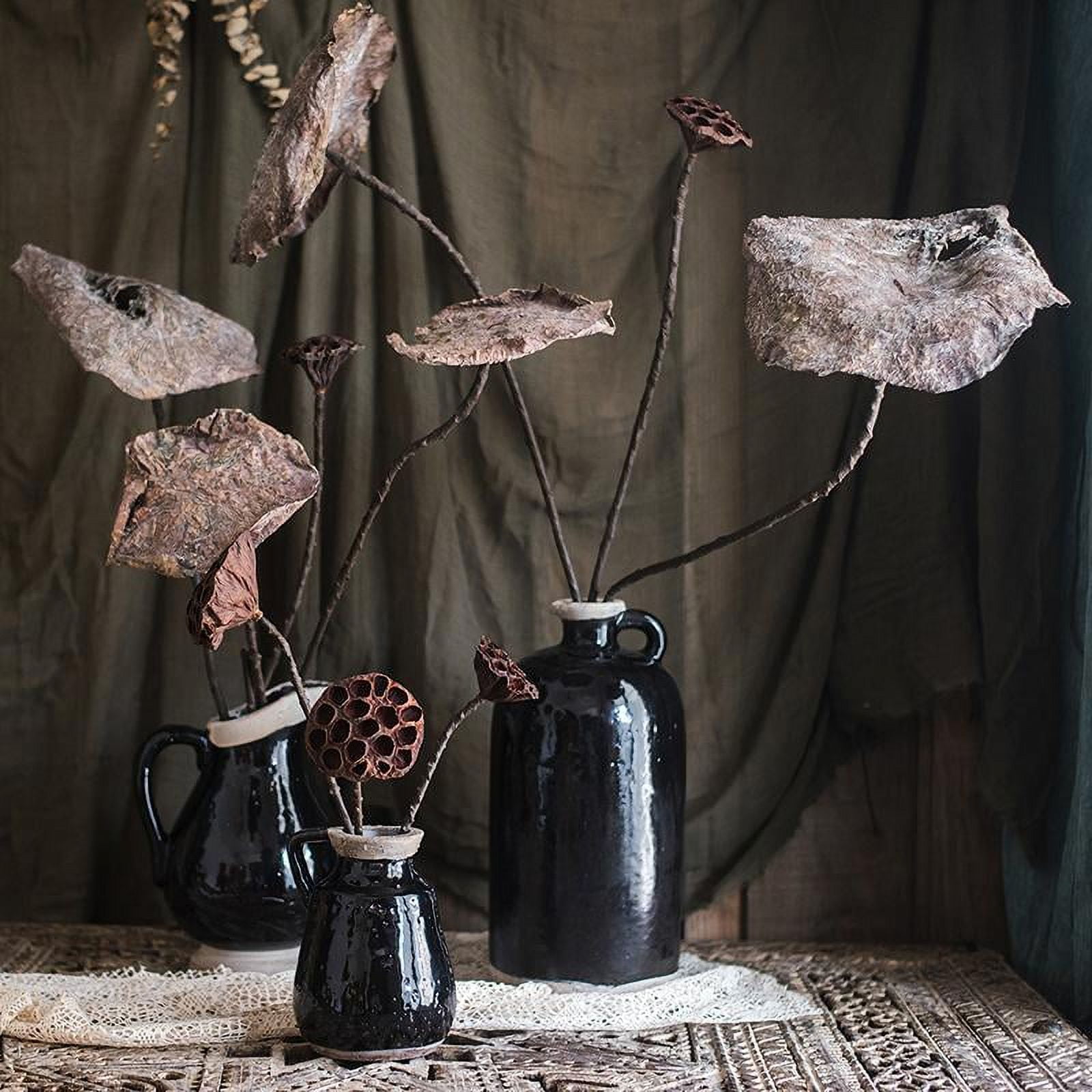 Artificial Lotus Dried Lotus Leaf and Pod - Walmart.com