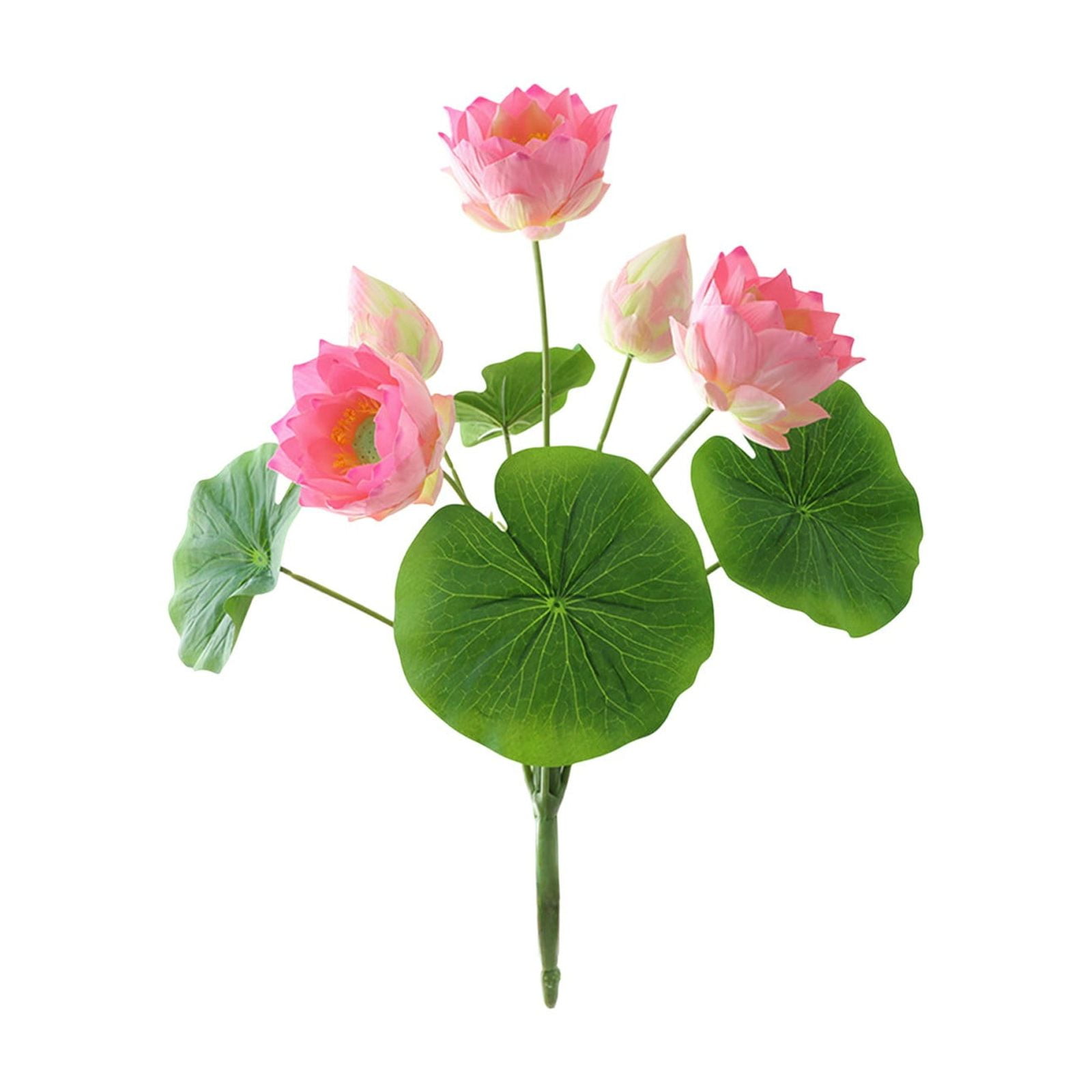 Artificial Lotus Flower Bouquet Realistic Simulation Lotus Decor for ...