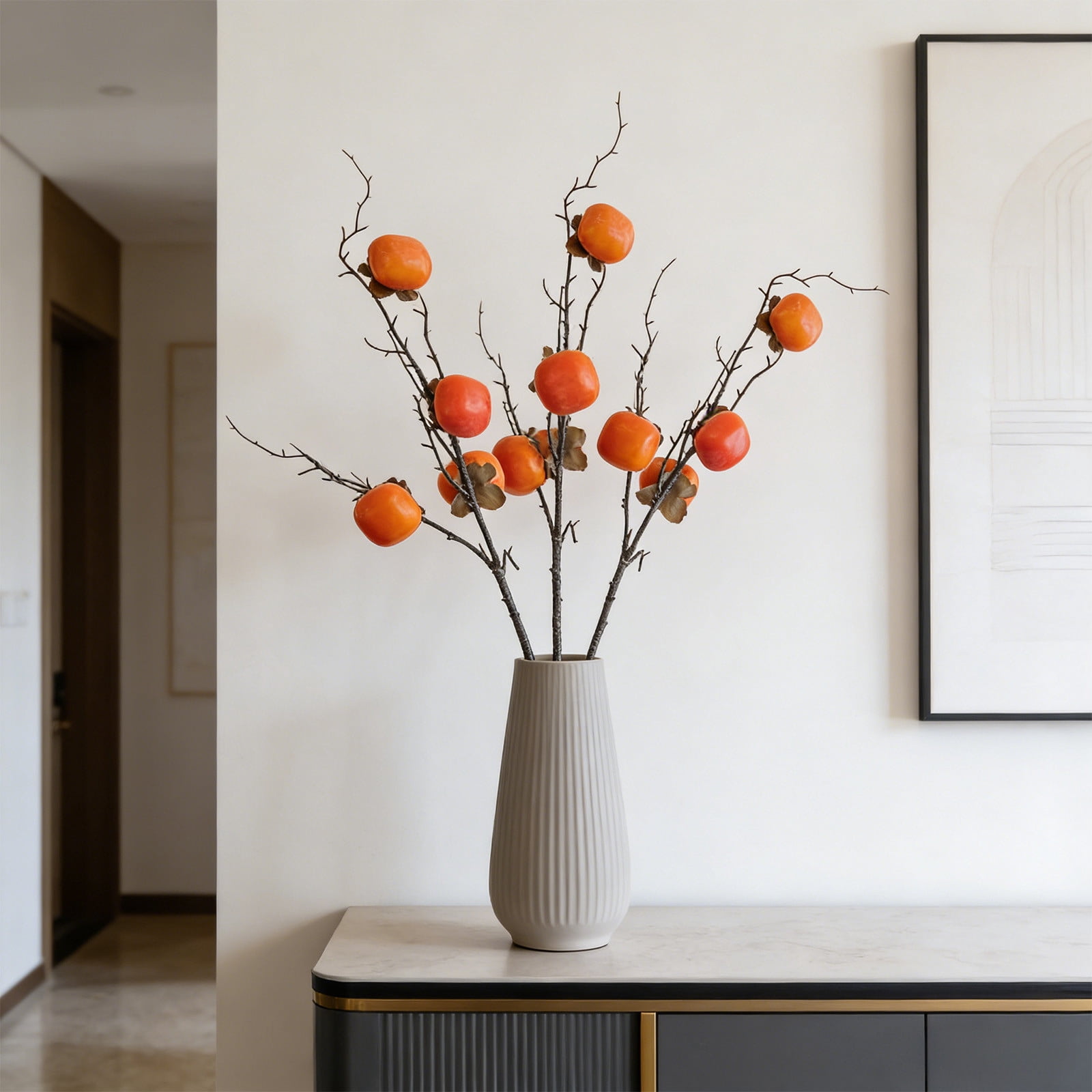 Artificial Lychee Fruit Branches | Realistic Plastic Faux Berry Stems ...