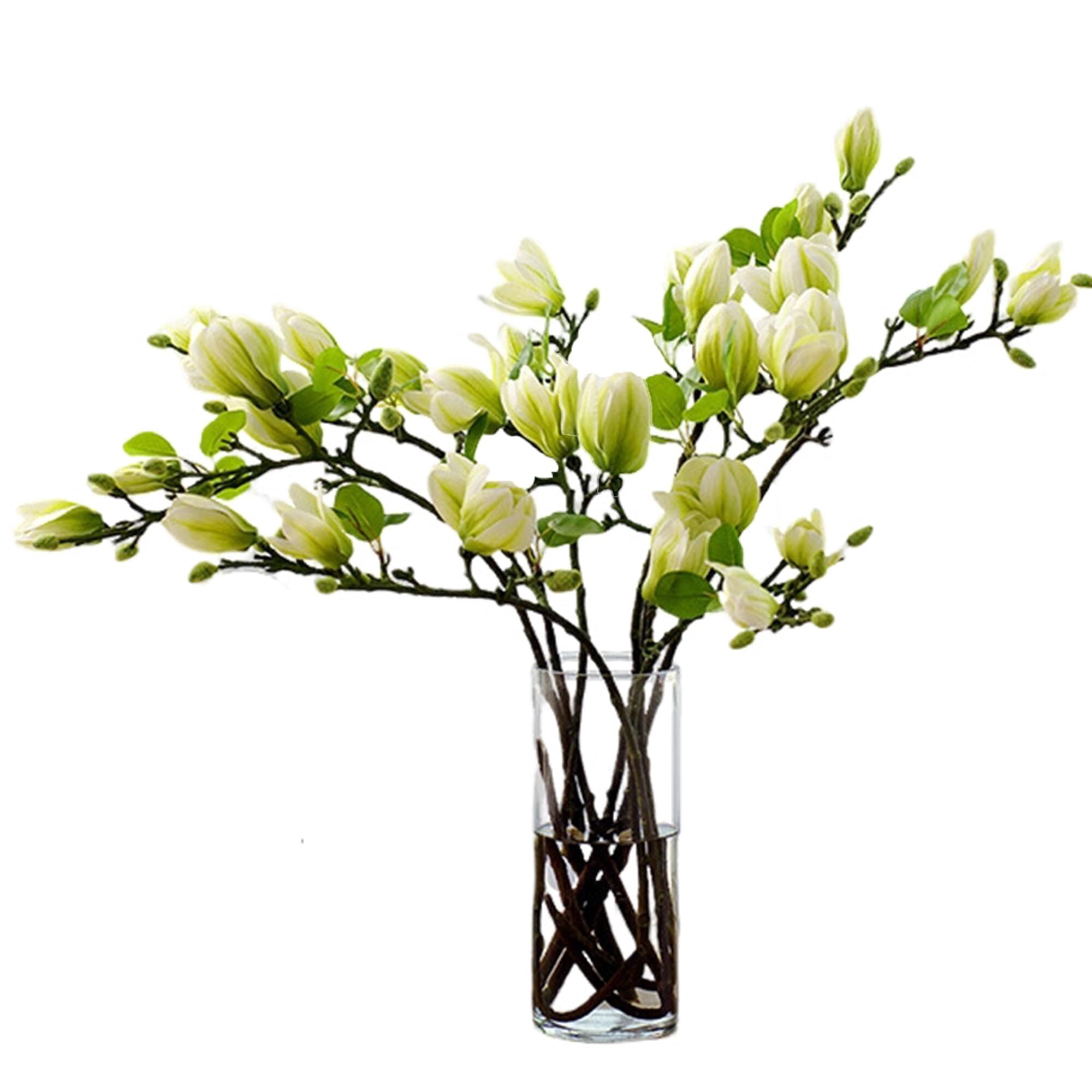 Artificial Magnolia Flower Branches (Not Included Vase), Floral ...