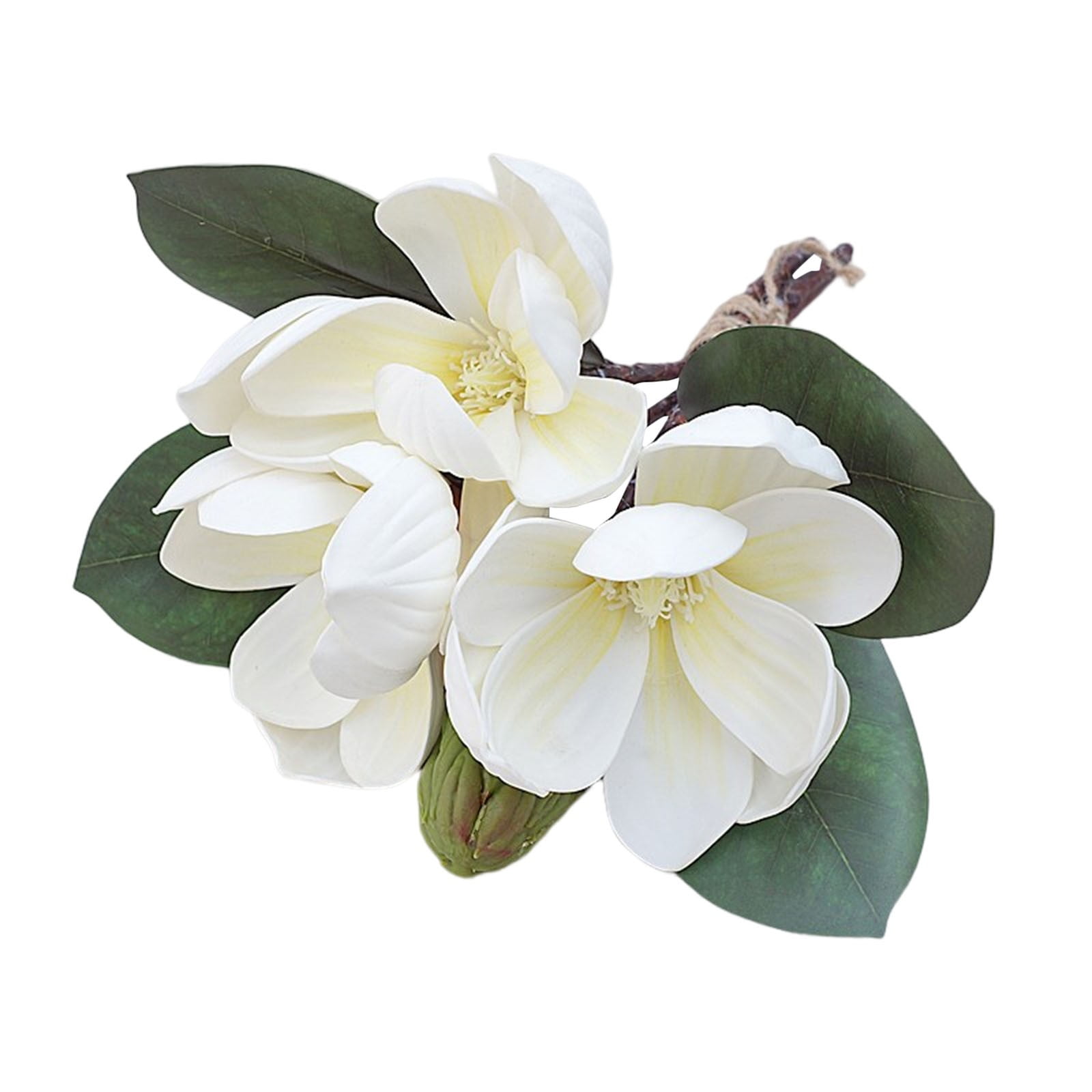 Artificial Magnolia Stem Flowers - Floral Arrangement for Table ...