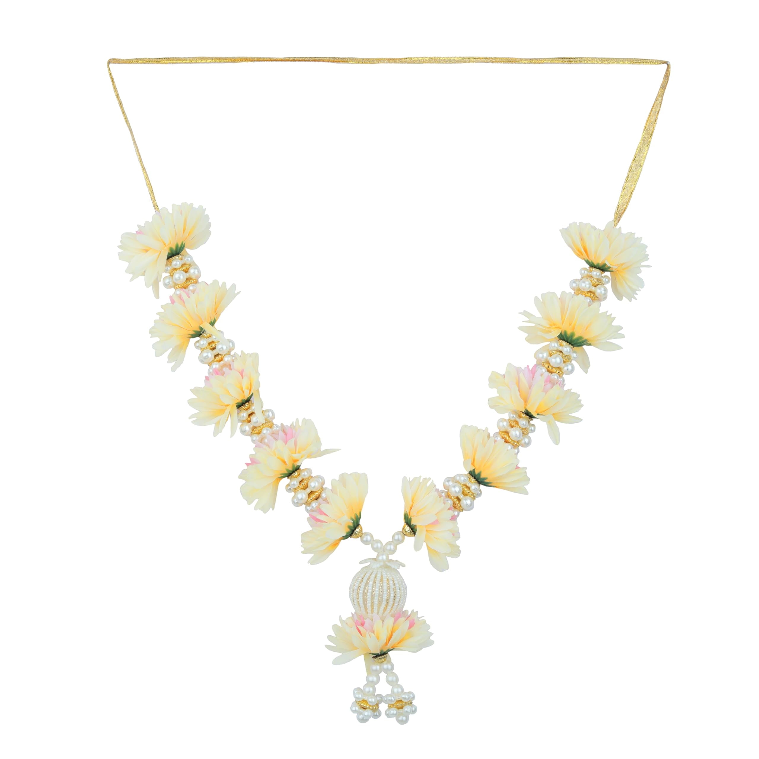 Artificial Mala Rose Flower Ribbon Garland Haar Mala for Idol-Mala with ...