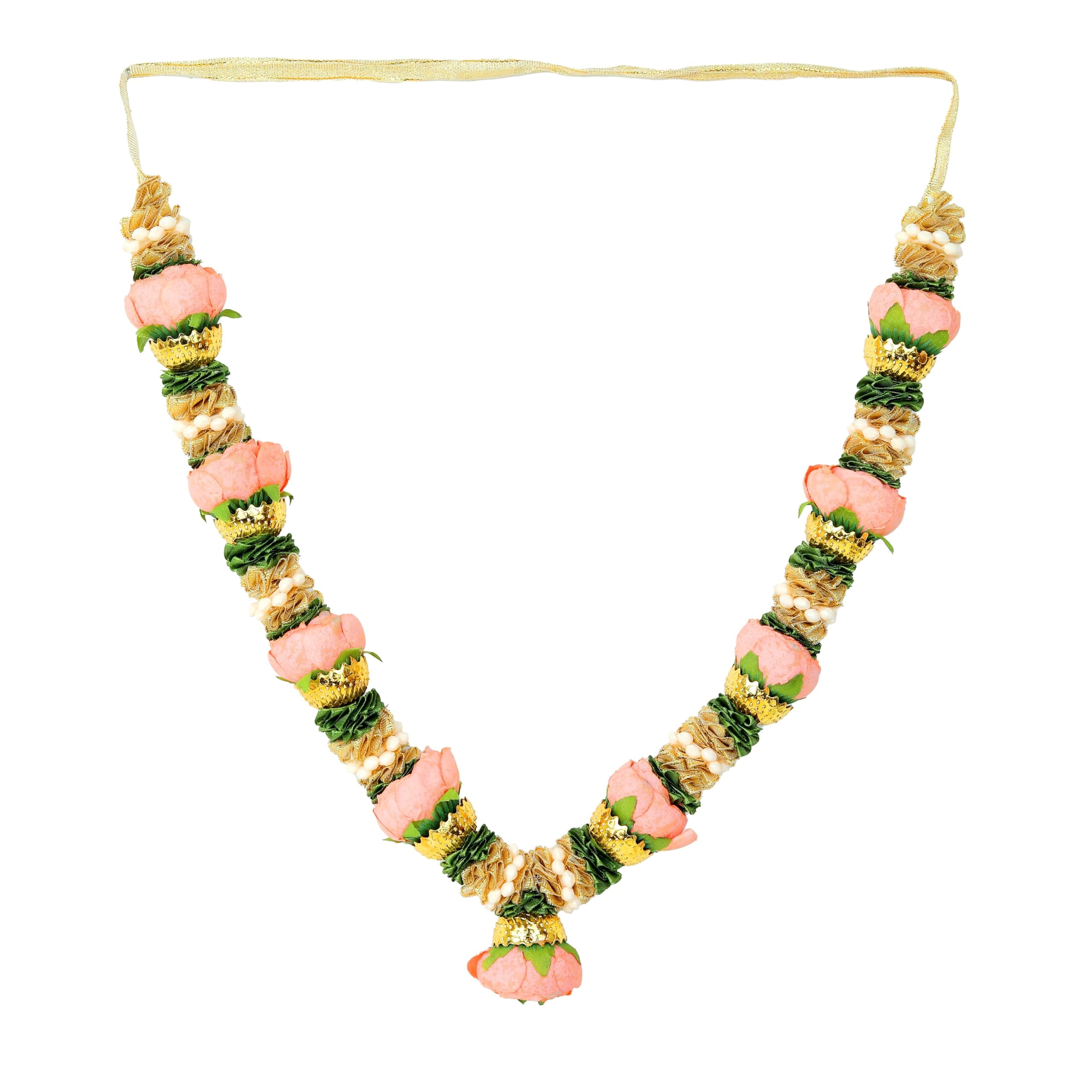 Artificial Mala Rose Flowers Ribbon Garland Haar Small Mala for Idol ...