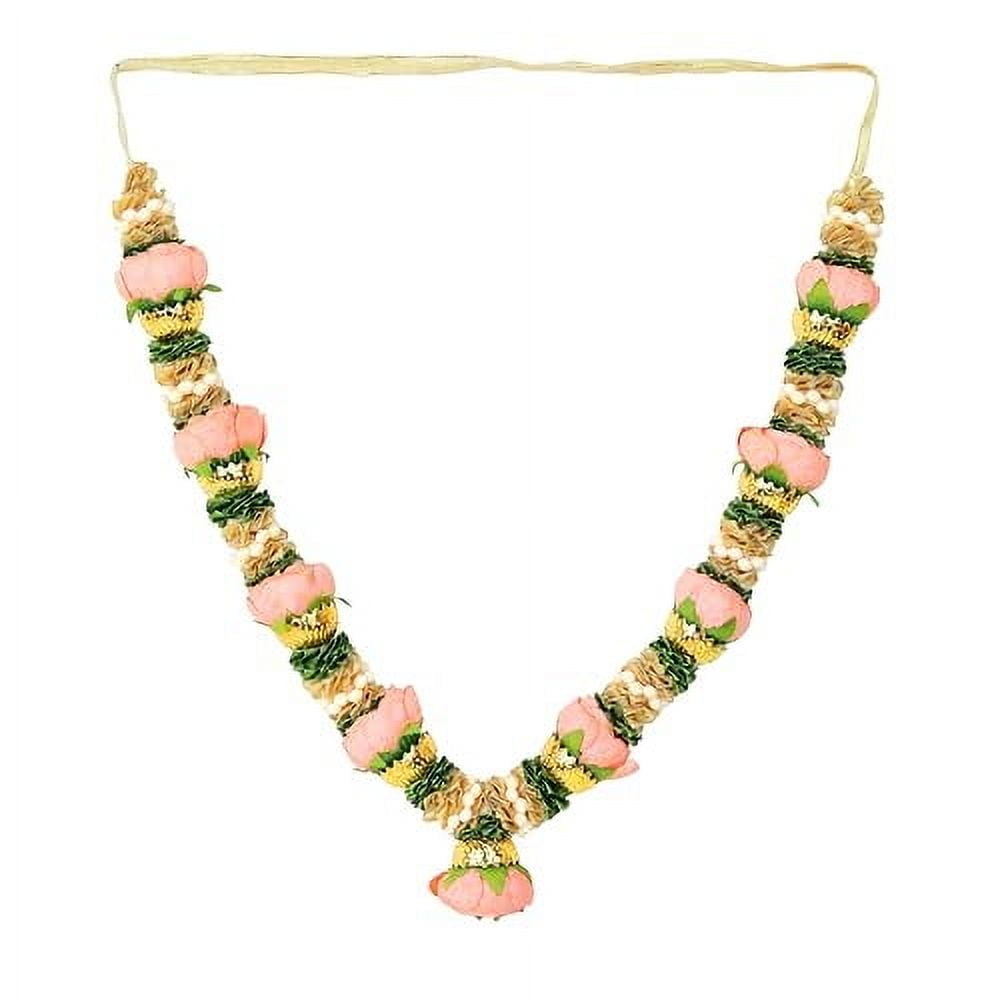 Artificial Mala Rose Flowers Ribbon Garland Haar Small Mala for Idol ...