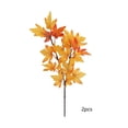 Artificial Maple Leaf Bouquet Yellow Plastic Halloween Decor ...